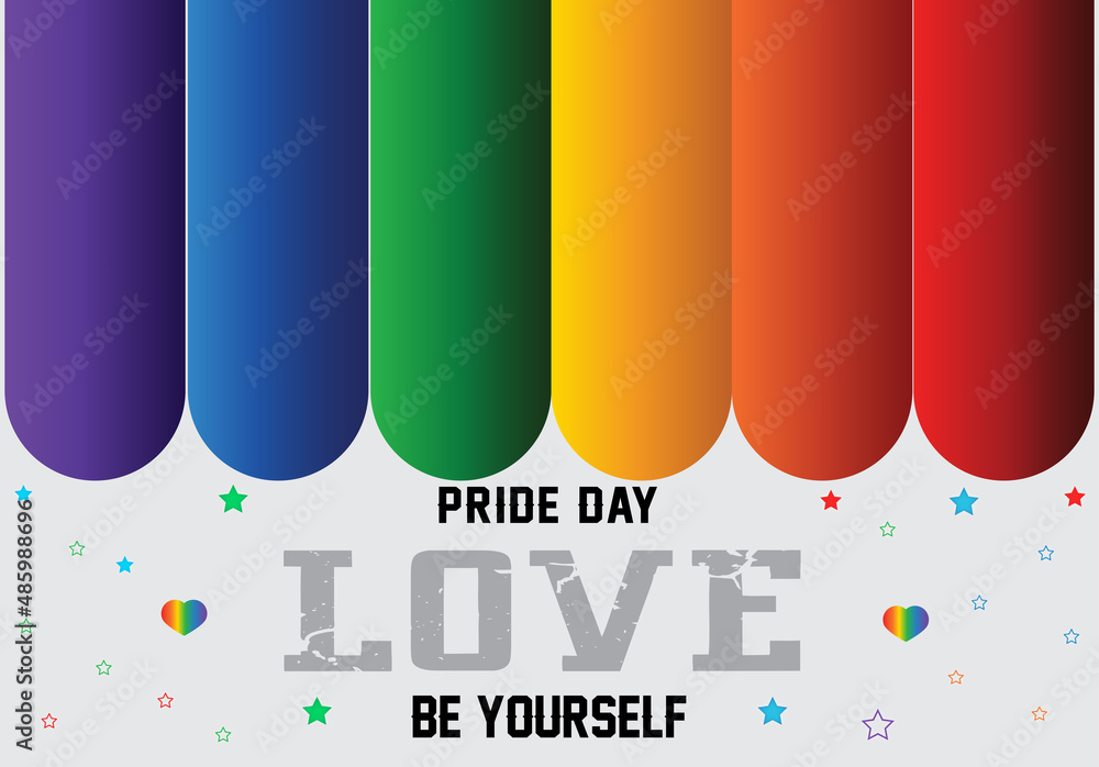 Gay pride background. LGBT day. Vector illustration with colorful ...