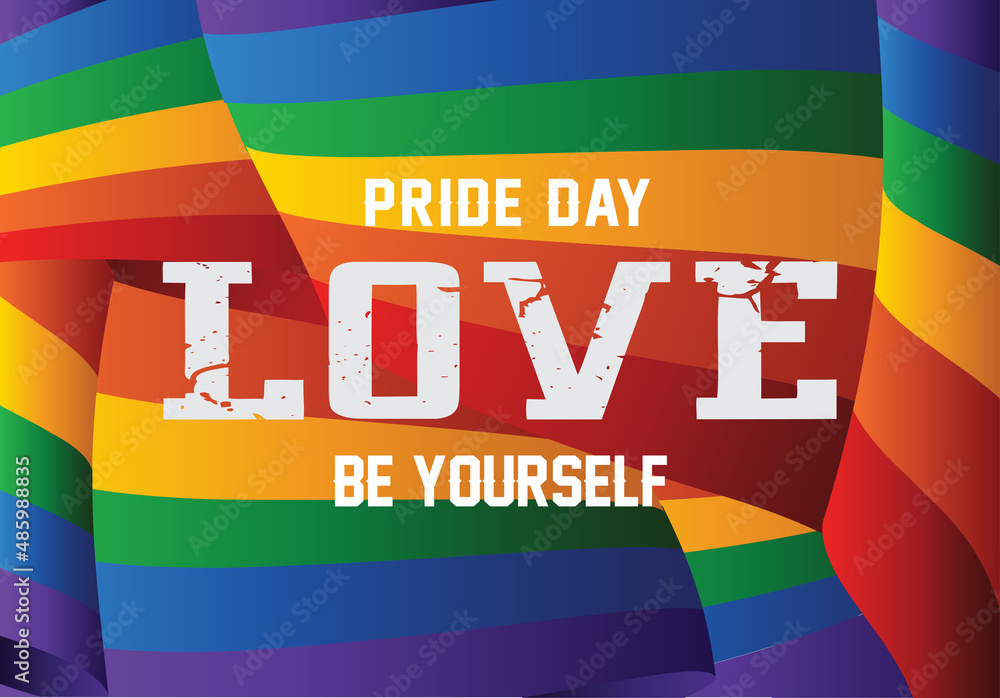 Gay pride background. LGBT day. Vector illustration with colorful ...