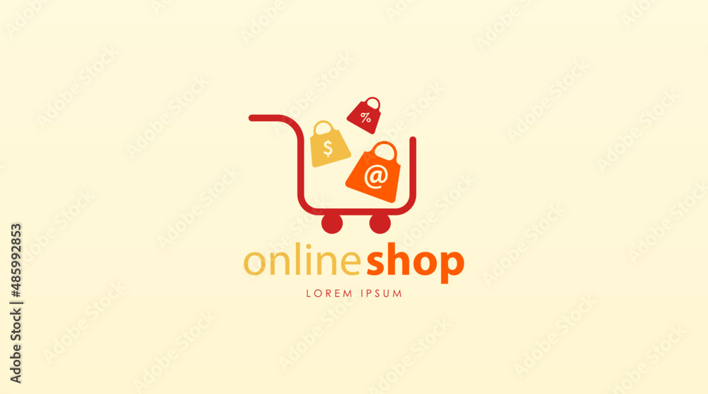 Online Shop Logo Design Concept Template for Digital Business Logo ...
