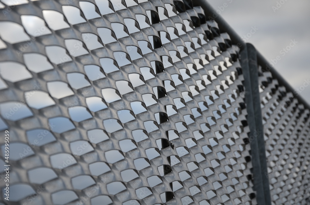 perforated expanded metal sheet metal fencing. Very durable railing ...