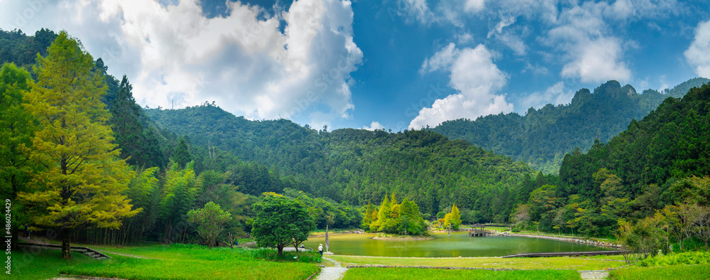Taiwan, Yilan County, forest, mountain lake, Mingchi, famous, tourist ...
