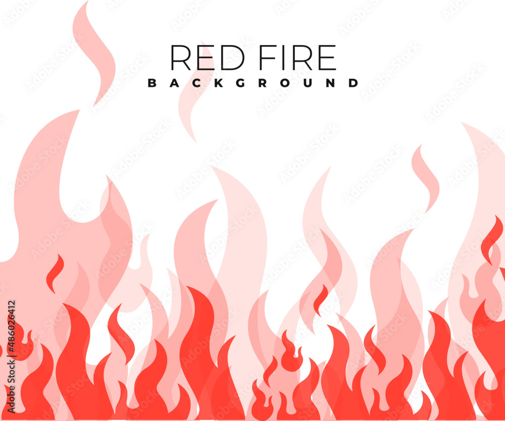 fire and flames, Red Fire Background, Flame Vector illustration, Flame ...