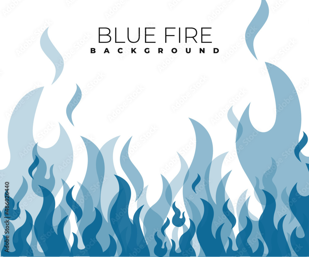 blue fire banner, Blue Fire Background, Flame Vector illustration ...
