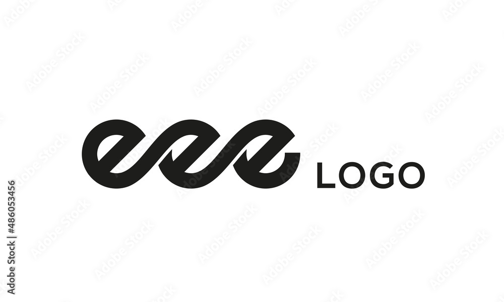 Letter EEE creative logo design vector Stock Vector | Adobe Stock