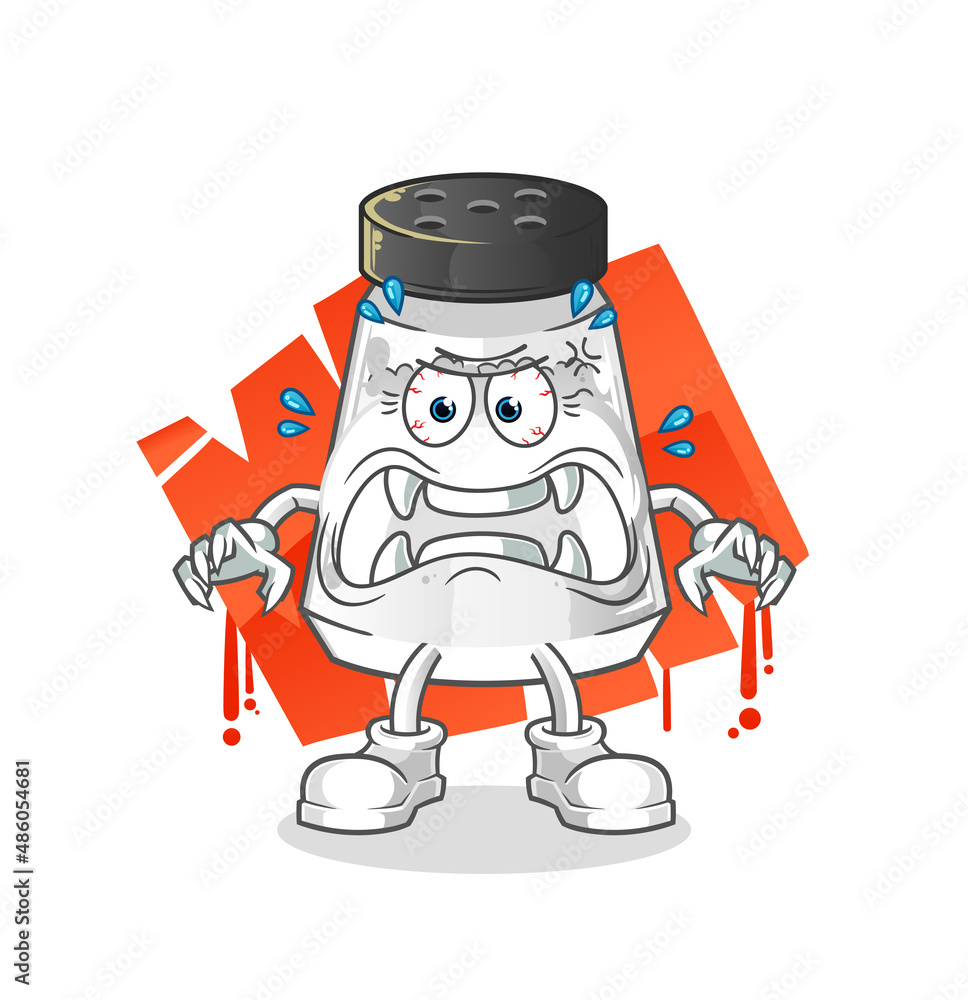 salt shaker monster vector. cartoon character Stock Vector | Adobe Stock