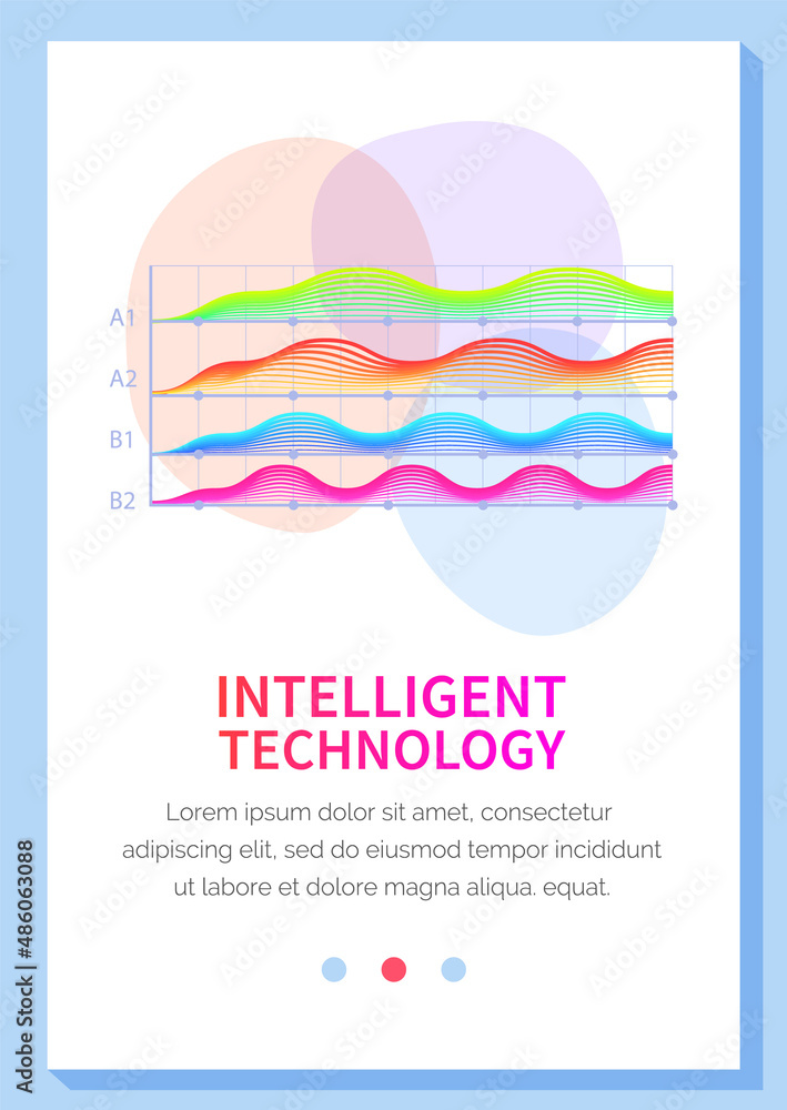 Intelligent technology hud interactive panel. Data screen with charts ...