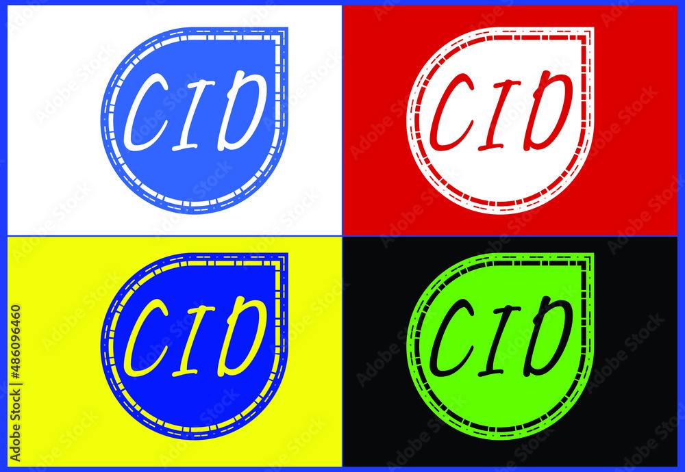 CID letter new logo and icon design Stock Vector | Adobe Stock