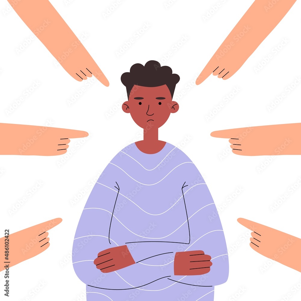 Bullying teenage, racism, bullying african american guy because of the ...