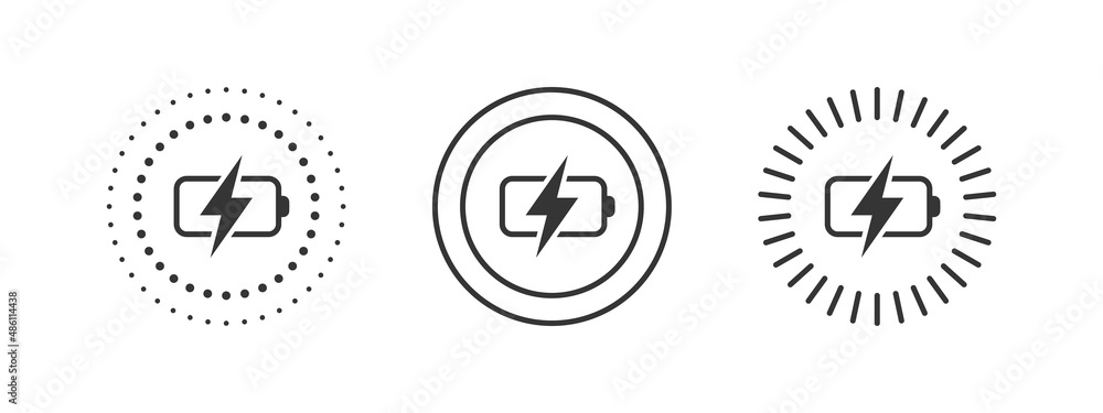 Wireless charger concept. Wireless charging icons. Phone charge simple ...