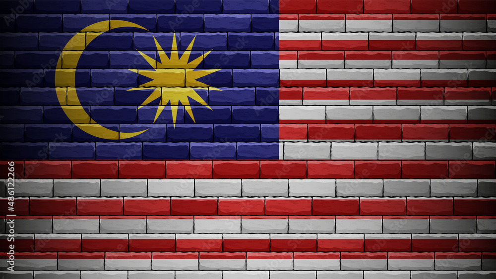 EPS10 Vector Patriotic background with Malaysia flag colors. Stock ...