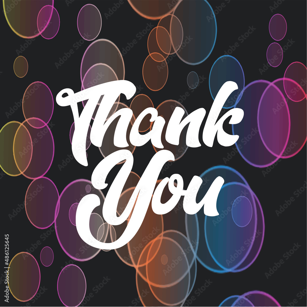 Thank you banner template Premium Vector Stock Vector | Adobe Stock