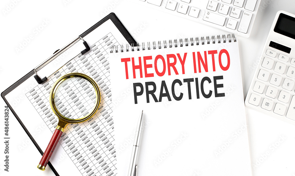 Office desk table with keyboard, notepad ,chart and calculator. Top ...