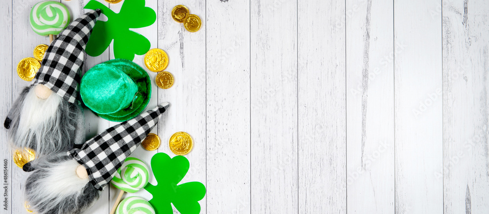 St Patrick's Day farmhouse theme framed border banner styled with ...
