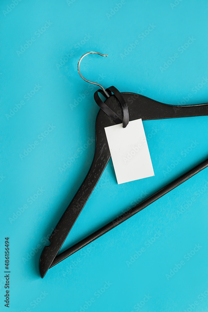 Clothes tag, empty label mockup template for your design. Empty ethics ...