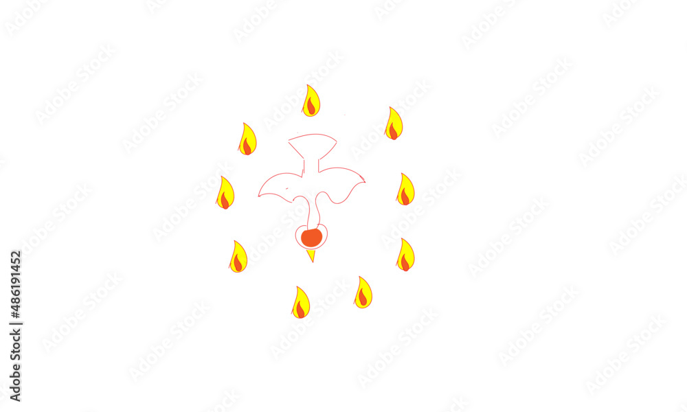 Holy Spirit vector designs for banner, cards, greetings. Stock Vector ...
