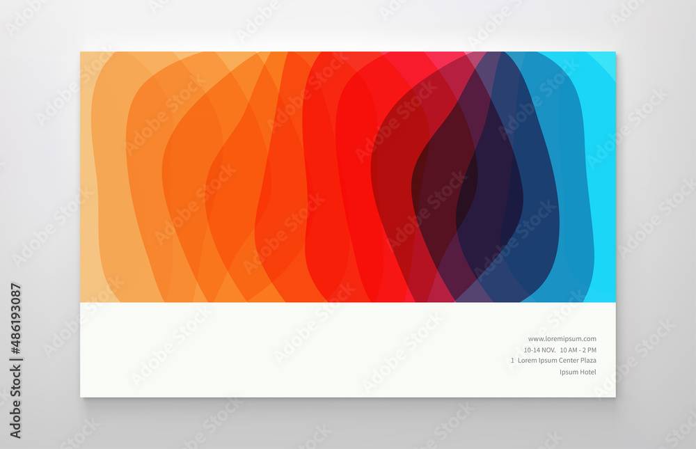 Abstract wavy background with dynamic effect. Modern screen design for ...