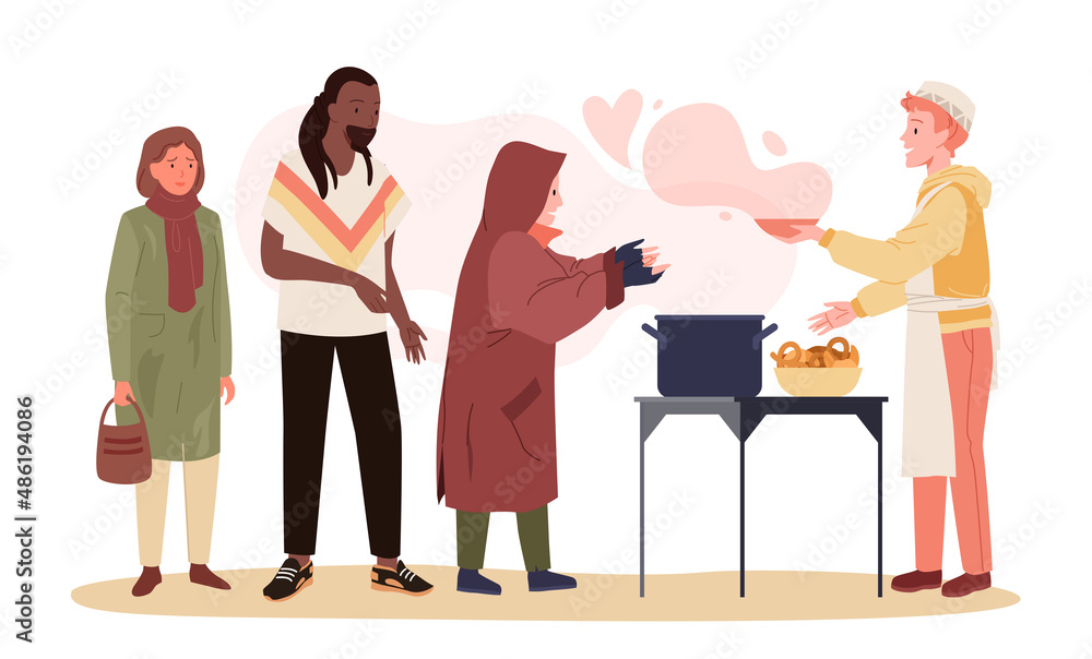 Giving To The Poor Cartoon