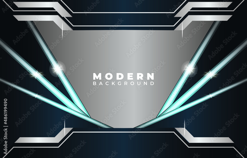 modern futuristic background with black and silver colour design Stock ...