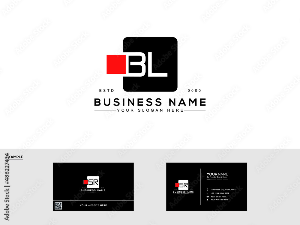Monogram BL initial logo design vector, letters Bl Logo design for any ...