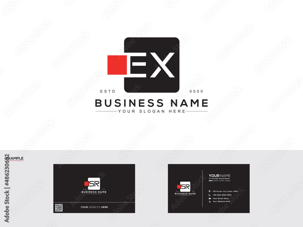 Letter EX Logo, Alphabet Ex Monogram Logo icon design for all kind of ...