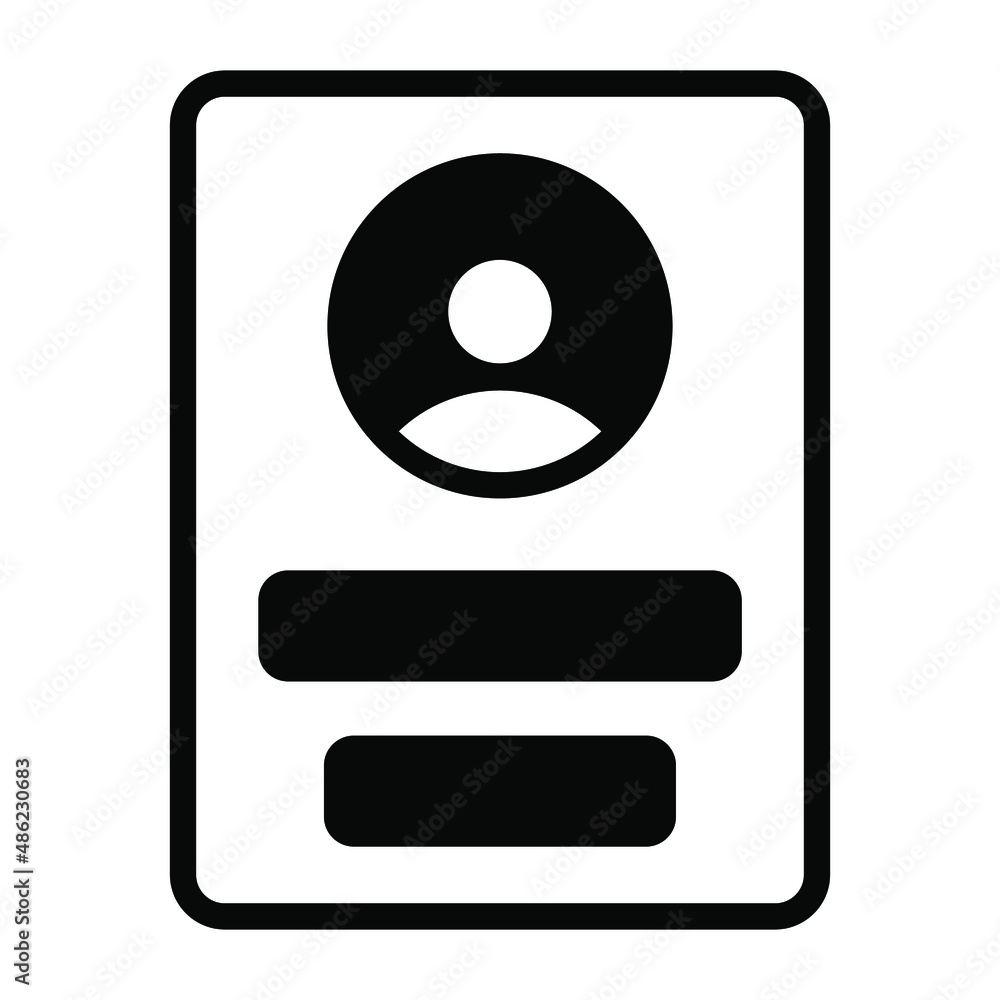 user profile Icon. User interface Vector Illustration, As a Simple ...