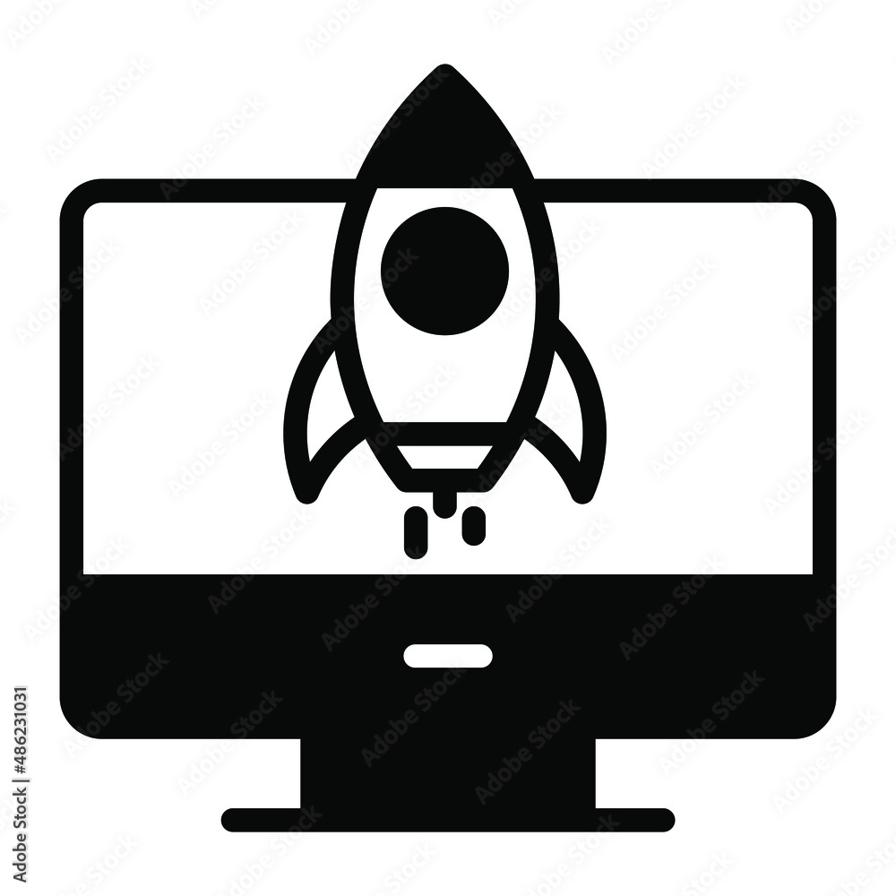 startup Icon. User interface Vector Illustration, As a Simple Vector ...
