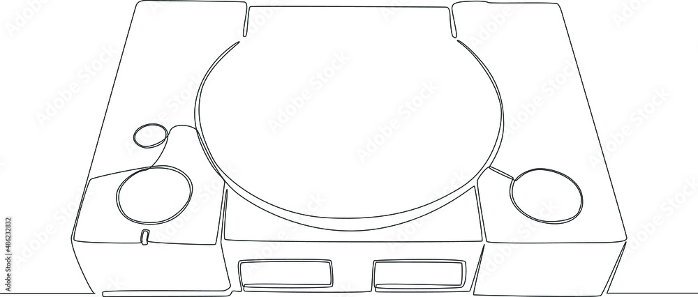 Modern game. Play station linear style sign for mobile concept and web ...