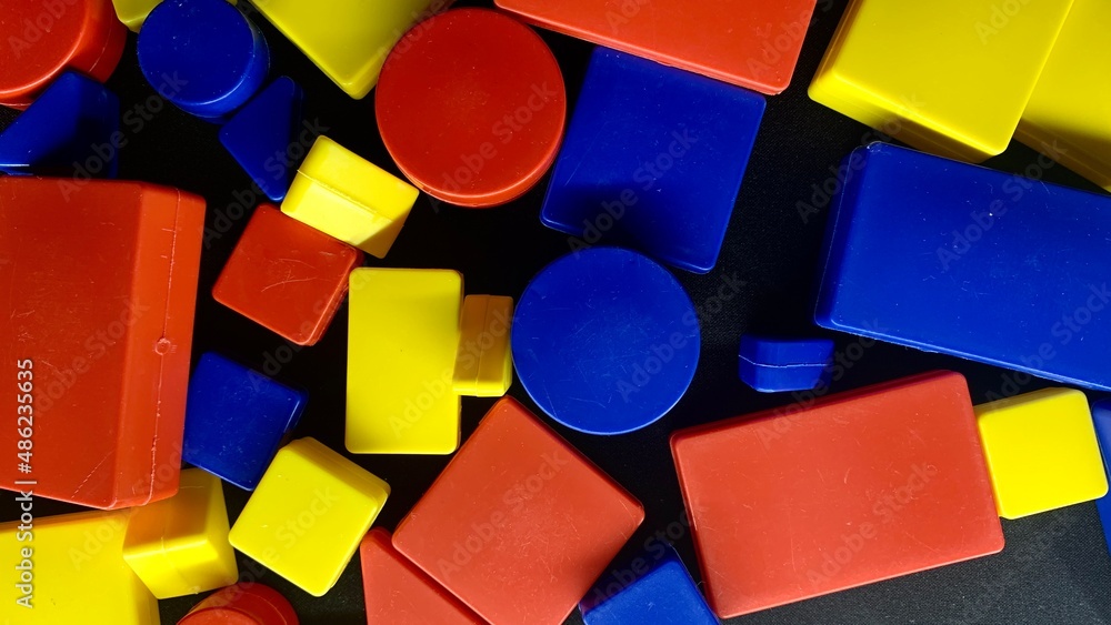 Developing colorful games for intelligence for young children. Shapes ...