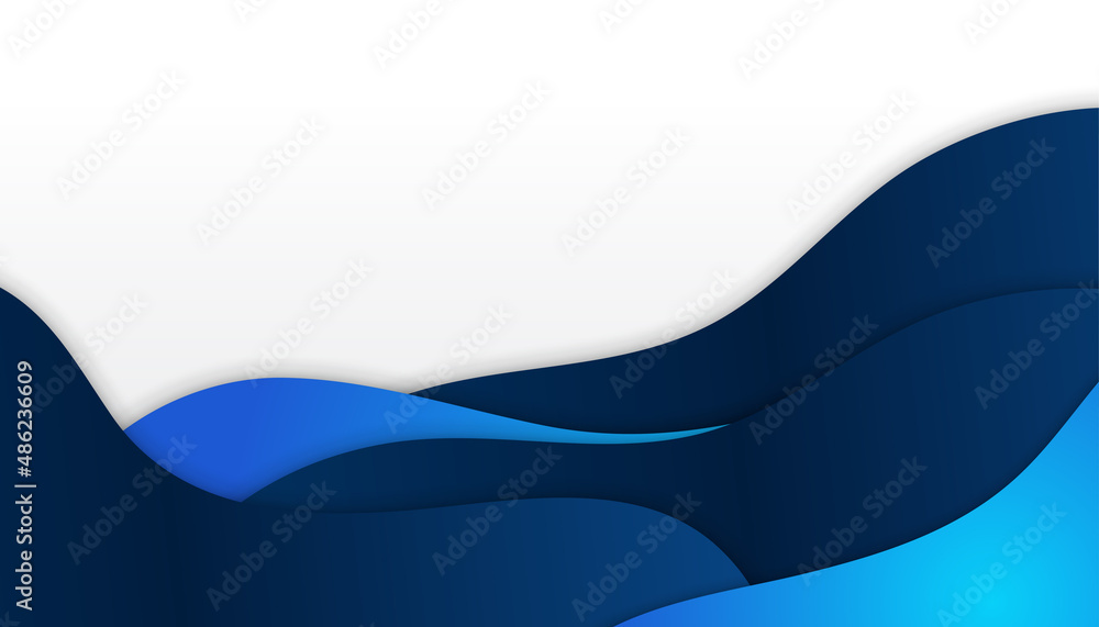 Modern simple 3D blue white abstract background. Design for business ...