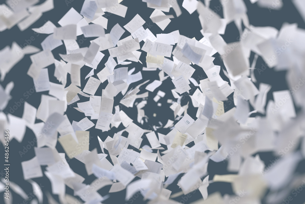 swirl of paper sheets ilustração do Stock | Adobe Stock