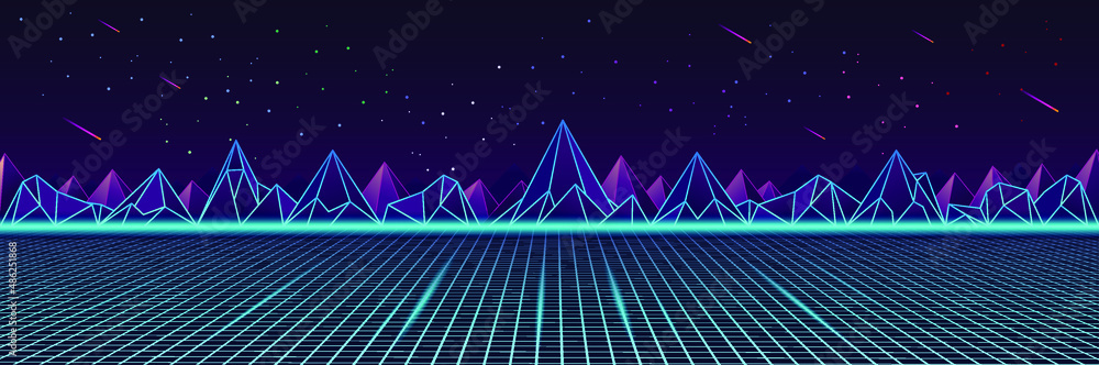 Vector image of old, retro, vintage style. Party banner, invitation ...