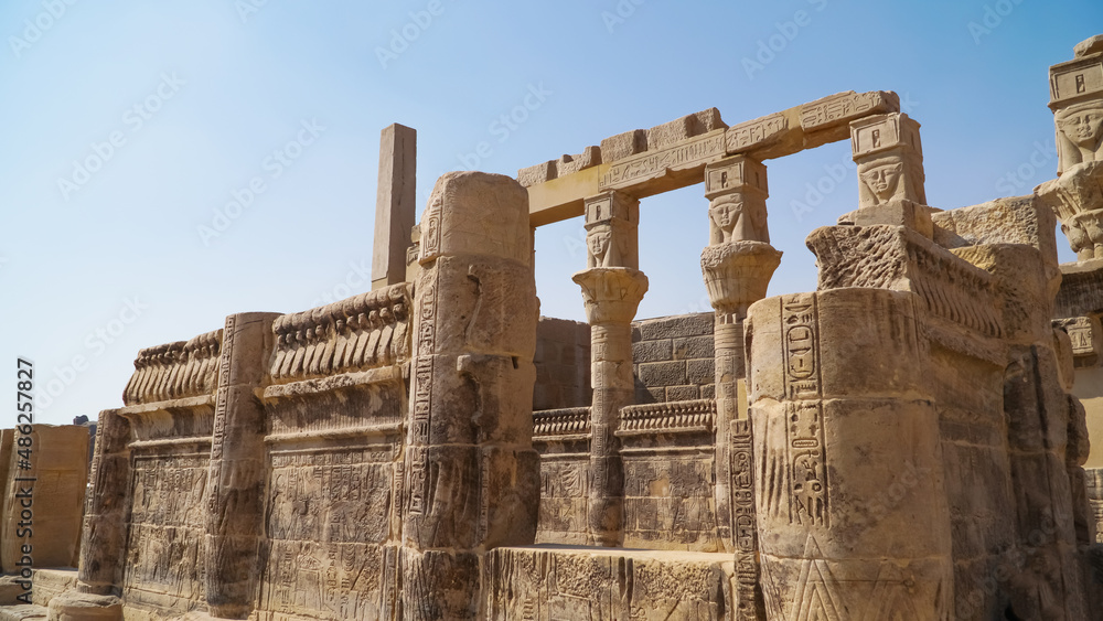 Philae Temple Complex. Temple Of Isis. Philae, Agilkia Island, Aswan ...