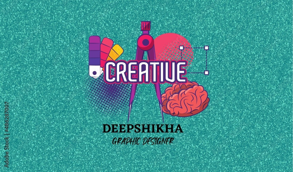 DEEPSHIKHA LOGO FOR COMPANY creative green background graphic designing ...