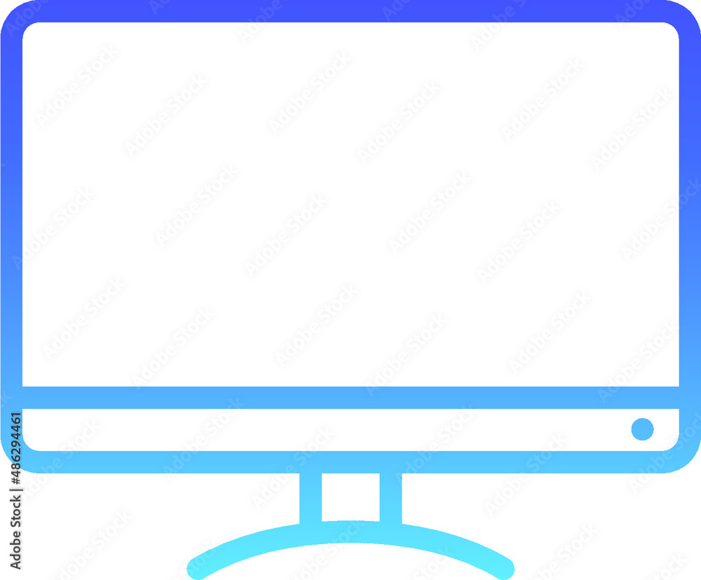 LCD Screen Line Gradient Stock Vector | Adobe Stock