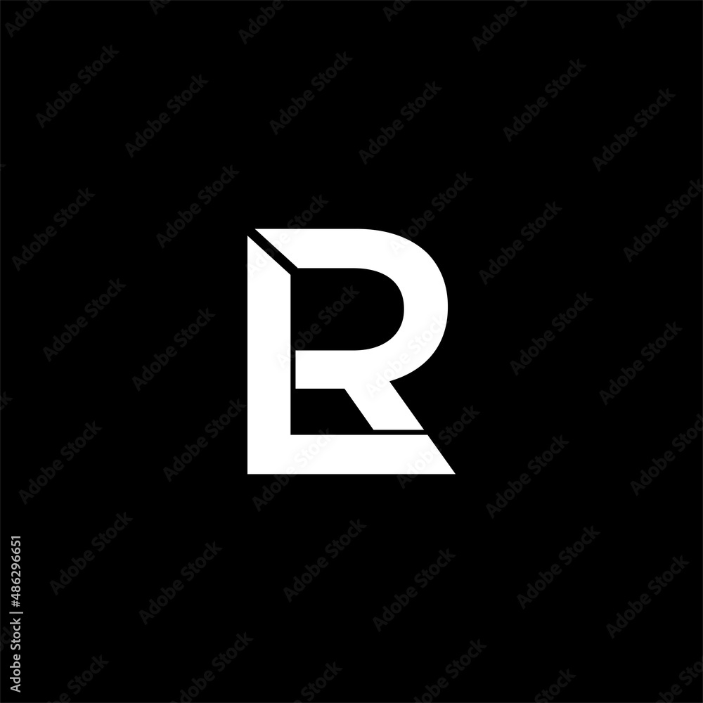 Letter LR logo design template elements Stock Vector | Adobe Stock