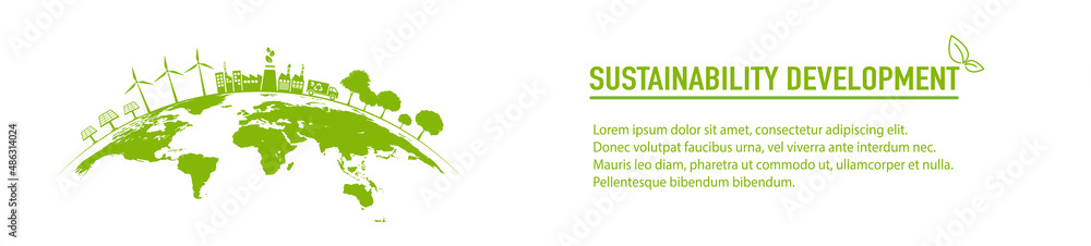 Banner design for Sustainability development and Global Green ...