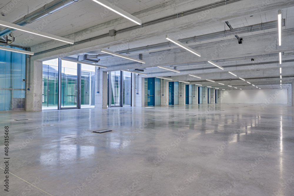 large empty modern interior space Stock Photo | Adobe Stock