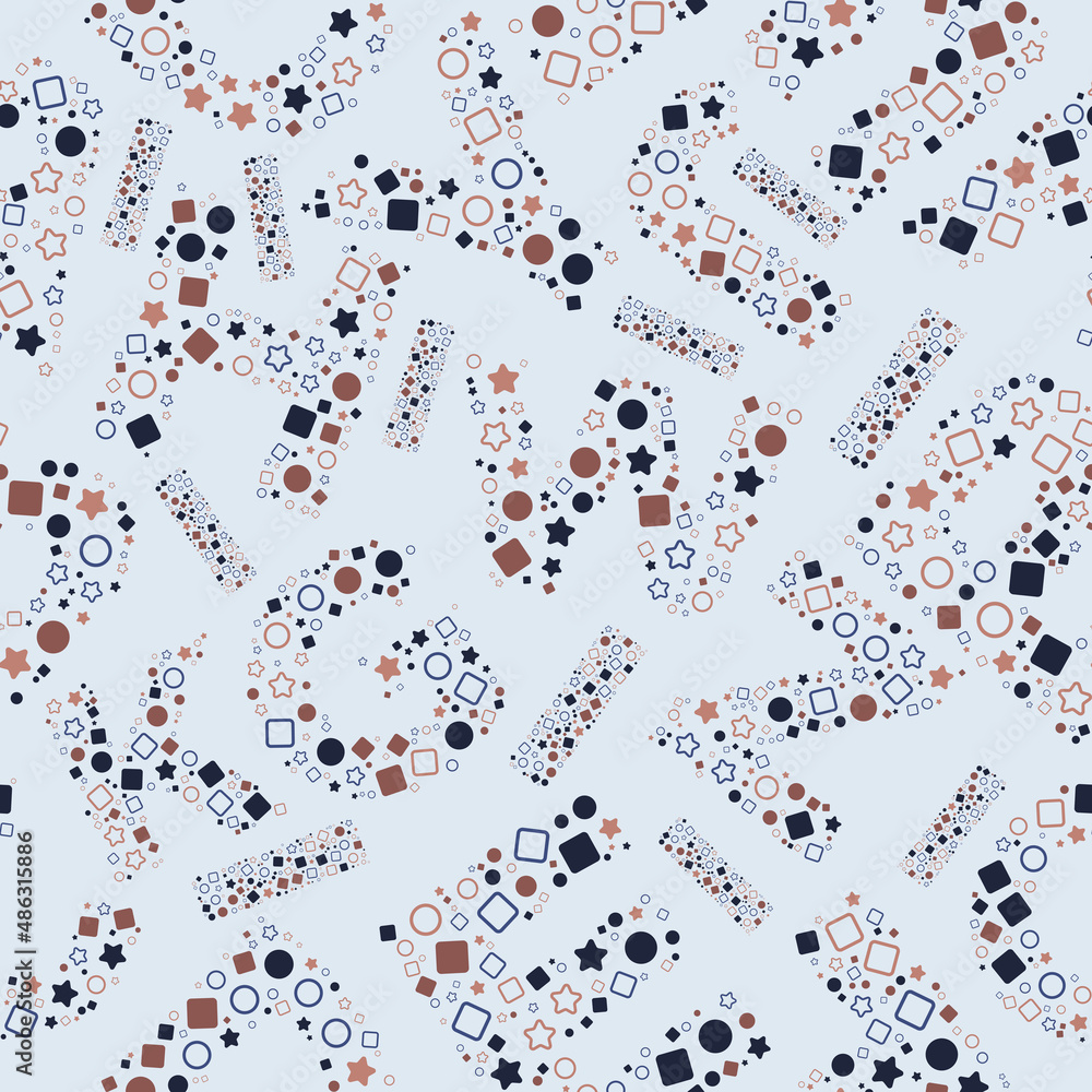 abc seamless pattern modern alphabet vector shapes font alphabetic ...