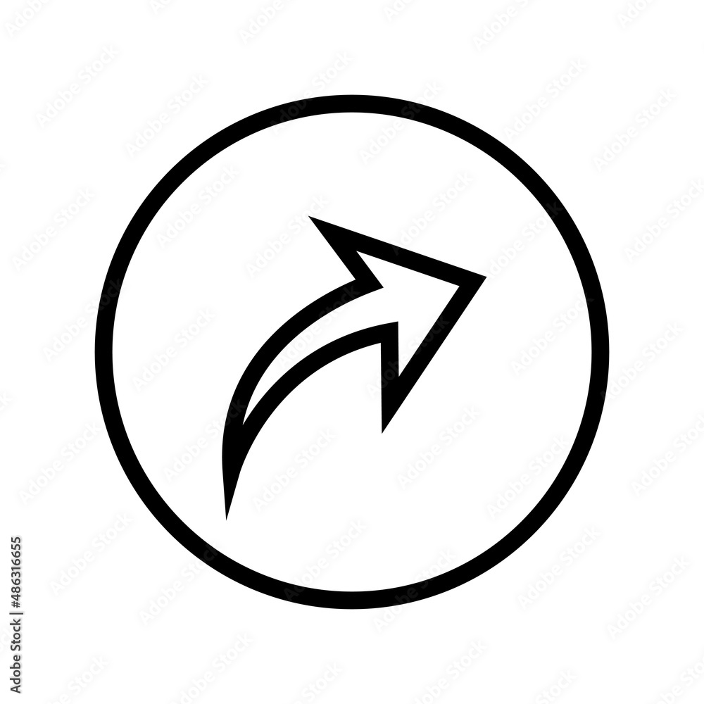 editable Reply / respond to message or chat arrow flat vector icon with ...