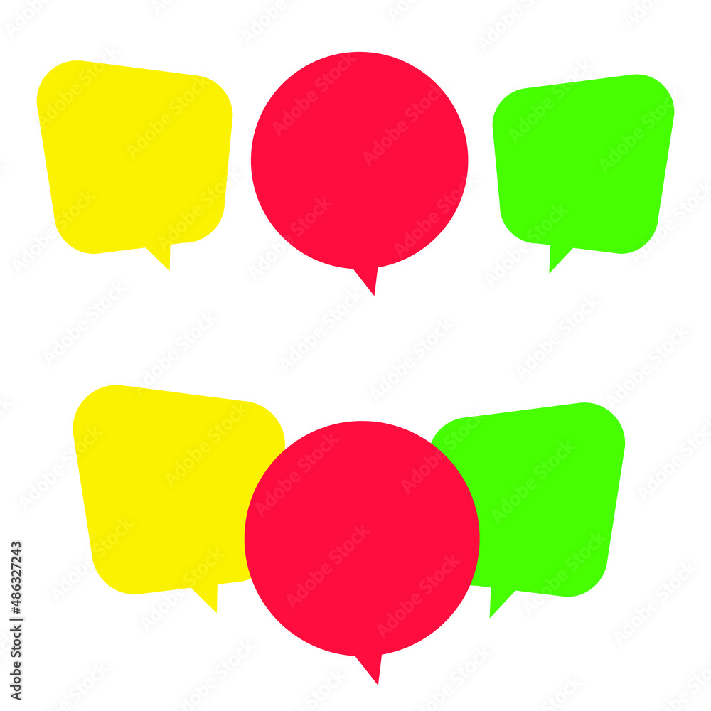 Colorful message box with question mark sign.Vector illustration ...