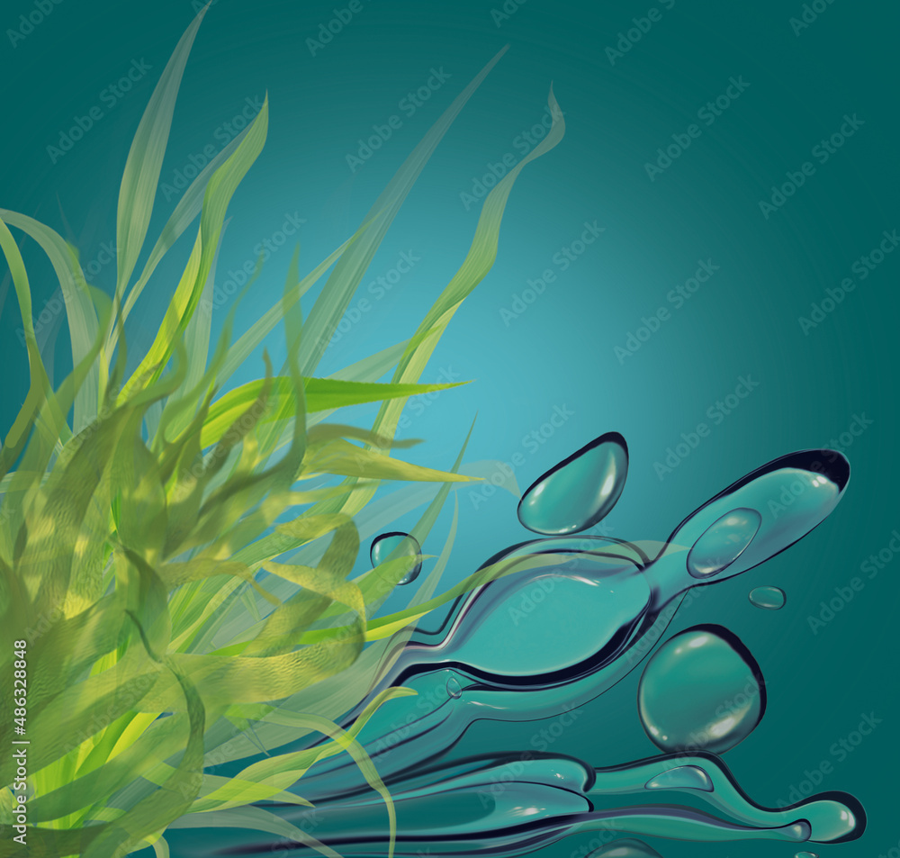 eau, bleu, abstrait, abattre, liquide, bouillonner, molécule, pierre ...