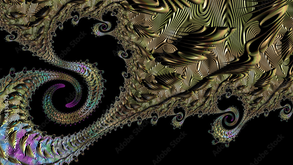 Fractal never-ending pattern. Fractals are infinitely complex patterns ...
