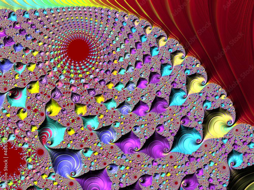 Fractal never-ending pattern. Fractals are infinitely complex patterns ...