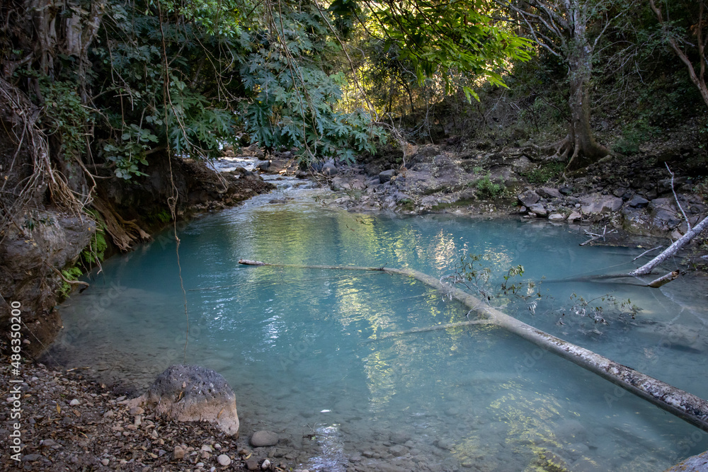 Foto de Cascadas de Comala, Chiquilistlan, Jalisco, Mexico do Stock ...