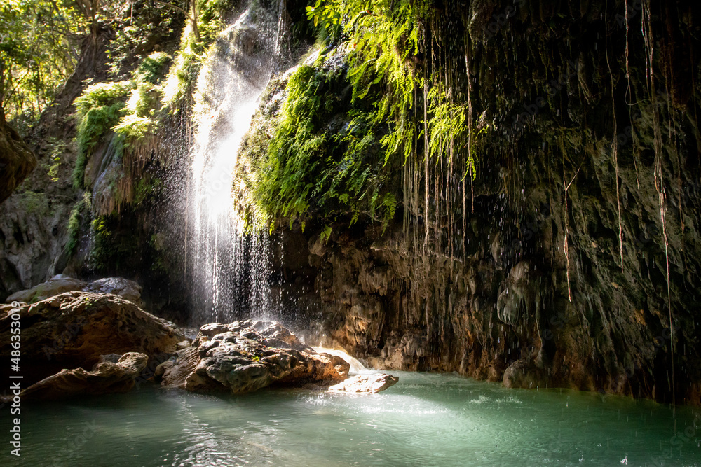 Cascadas de Comala, Chiquilistlan, Jalisco, Mexico Stock Photo | Adobe ...