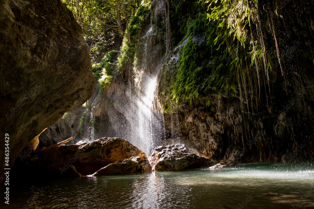 Cascadas de Comala, Chiquilistlan, Jalisco, Mexico Stock Photo | Adobe ...