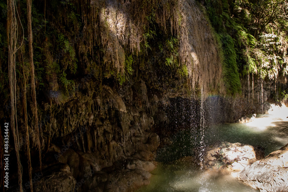 Cascadas de Comala, Chiquilistlan, Jalisco, Mexico Stock Photo | Adobe ...