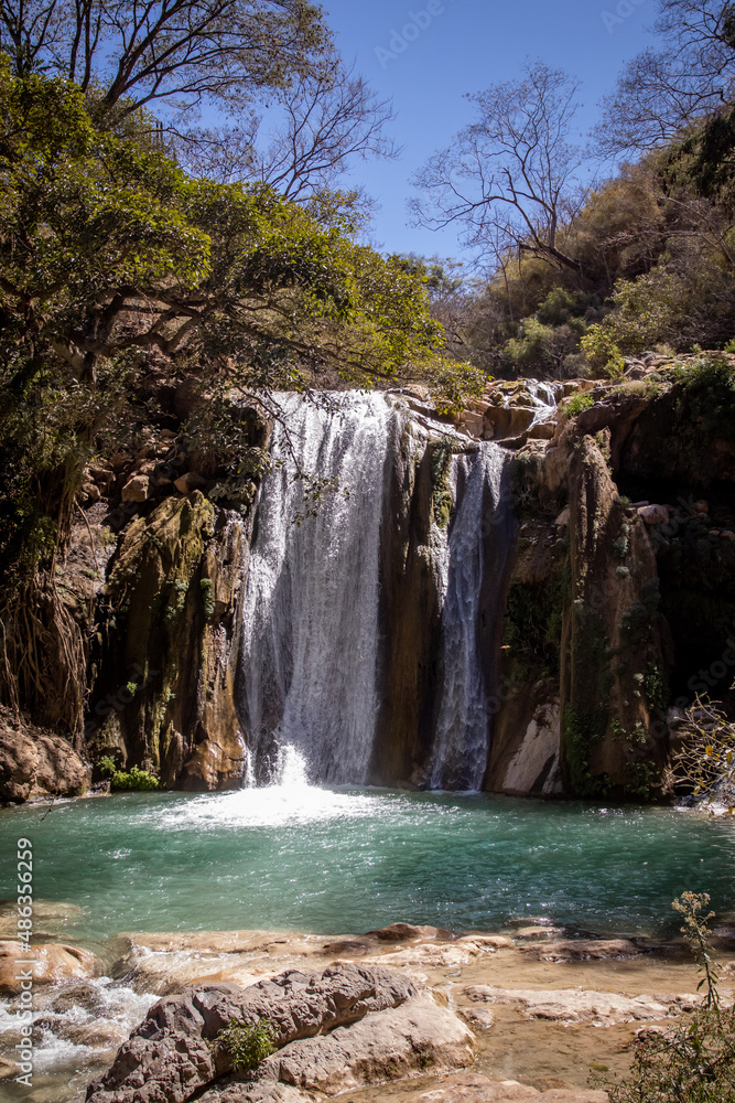 Cascadas de Comala, Chiquilistlan, Jalisco, Mexico Stock Photo | Adobe ...
