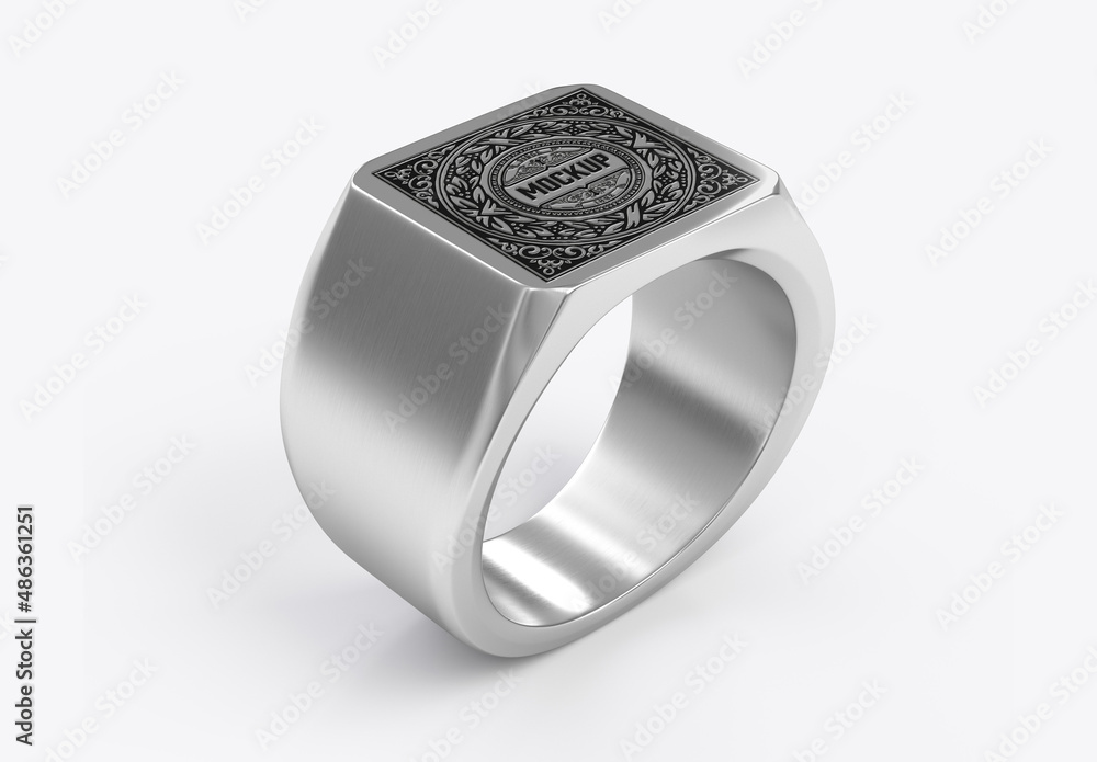 Metallic Ring Mockup Stock Template | Adobe Stock