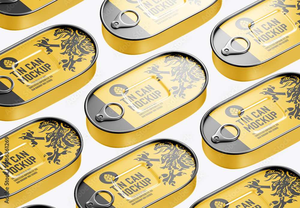 Food Can Mockup Stock Template | Adobe Stock
